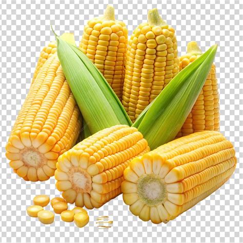 Corn On The Cob And Kernels On The Ground Premium Ai Generated Psd