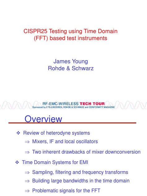 Cispr25 Testing Using Time Domain Fft Based Test Instruments Pdf Sampling Signal