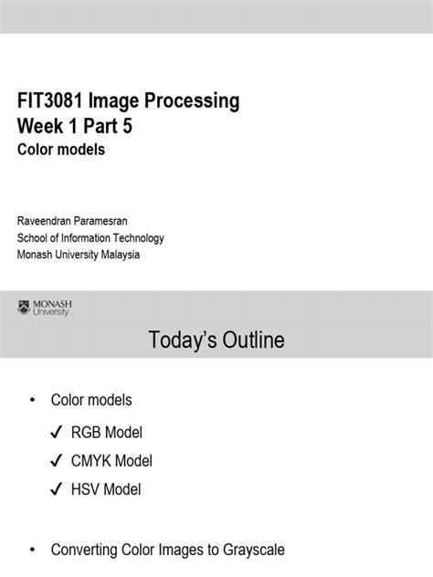 Week 1 Part 5 Pdf Cyan Rgb Color Model
