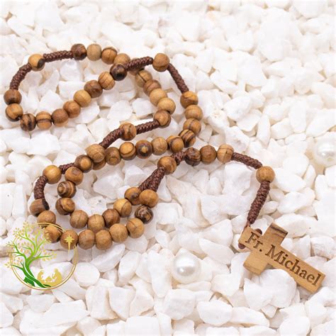 Wood Rosary Olive Wood Rosary Our Lady Of Clear Creek Abbey