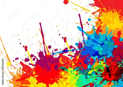 Abstract Splatter Color Background Illustration Vector Design Stock Vector Adobe Stock