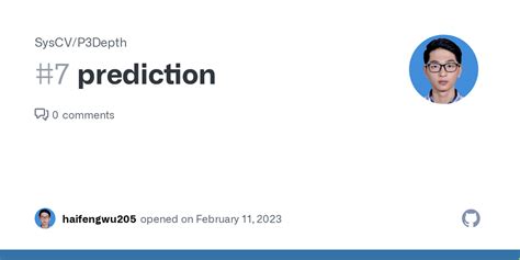 prediction · issue 7 · syscv p3depth · github