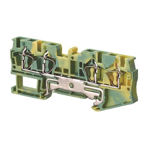 Din Rail Spring Terminal Block Pure Copper Grounding Connector High Quality Din Rail Spring