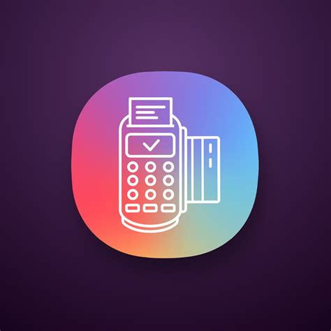 Successful POS Terminal Transaction App Icon UI UX User Interface Payment Terminal Web Or