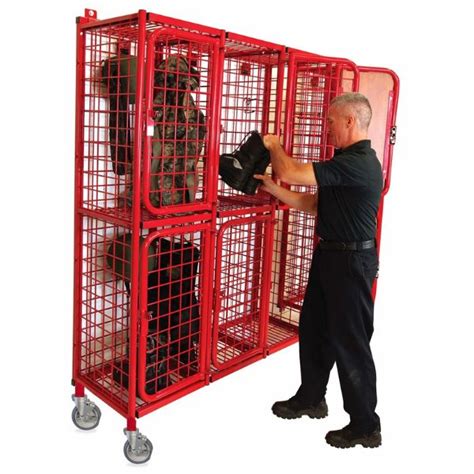 Two Tier Mobile Lockers Public Works Geargrid
