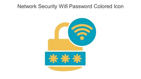 Network Security Wifi Password Colored Icon In Powerpoint Pptx Png And Editable Eps Format Ppt