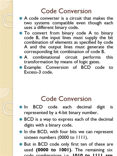 Code Conversion Pdf Binary Coded Decimal Mathematics