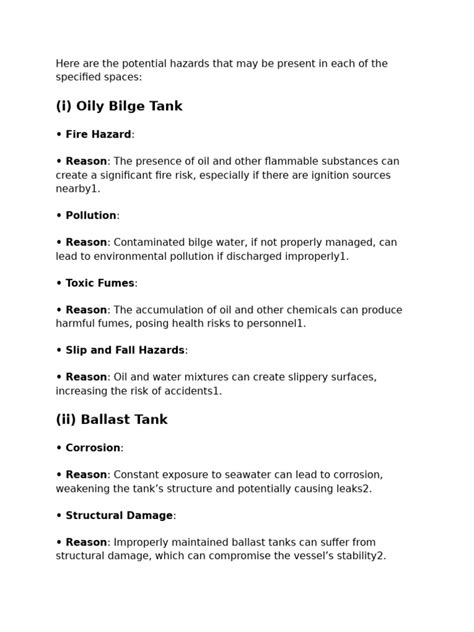 Potential Hazards Pdf