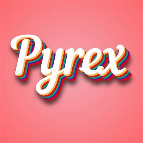 Premium Photo Pyrex Text Effect Photo Image Cool