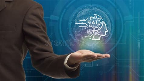 Artificial Intelligence Machine Learning Concept Big Data Cloud