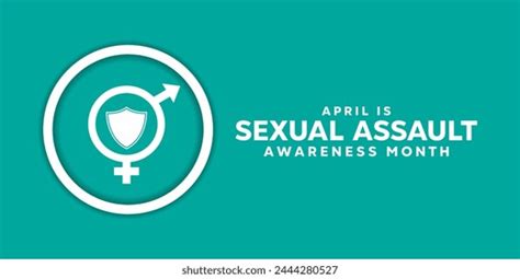 National Sexual Assault Awareness Month Great Stock Vector Royalty