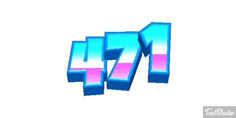 471 Number Animated  Logo Designs