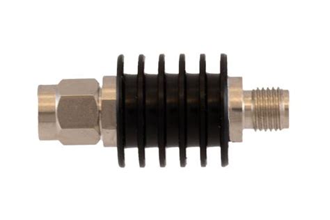 30 Db Fixed Attenuator Sma Male To Sma Female Black Anodized Aluminum