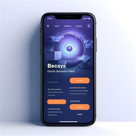 Premium Photo Mobile App Layout Design Of Tech Gadget Delivery With Futuristic And High Tech