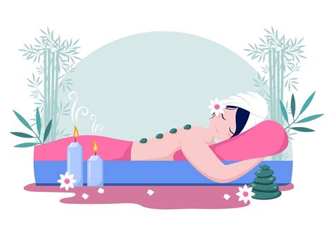 Ilustración De Vector De Masaje En Salón De Belleza 2211922 Vector En