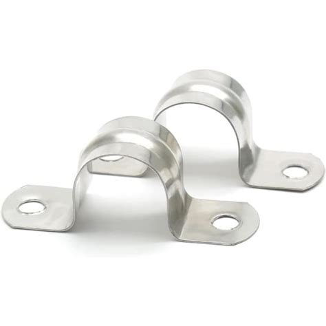 30 Pack M20 Bredd 18 Mm U Formad Konsol Styv Rörklämma Dubbelt Hål Med