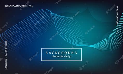 Premium Vector Abstract Gradient Background Wave Element For Design Colorful Shiny Wave Lines