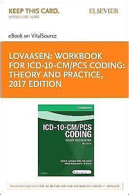 Workbook For ICD CM PCS Coding Theory And Practice Edition