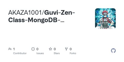 Github Akaza1001guvi Zen Class Mongodb Database