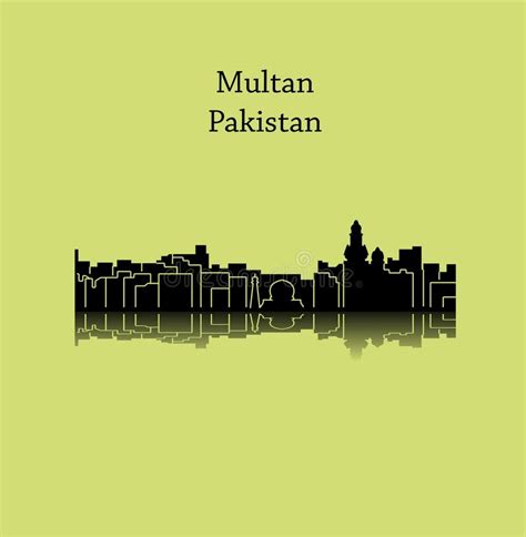 Multan Pakistan City Silhouette Stock Illustration Illustration Of