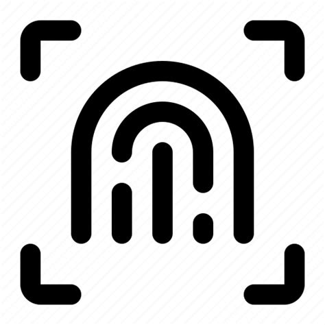 Scanner Biometric Security Fingerprint Icon Download On Iconfinder