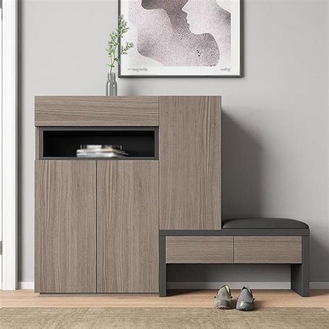 Arinal Entryway Shoe Rack Modern Minimalist Shoe Cabinet Home Porch