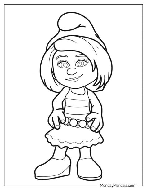 34 Smurf Coloring Pages Free Pdf Printables