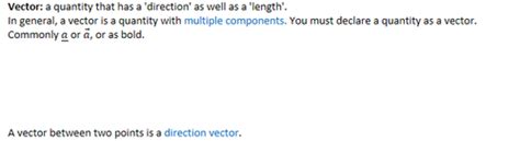 Vectors Flashcards Quizlet