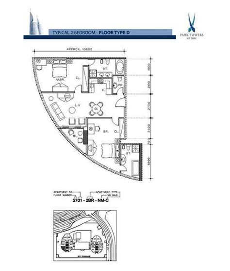 Park Towers By Damac Properties Floor Plan