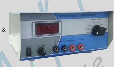 Crown Dc Electric Digital Ohm Meter For Industrial Industrial