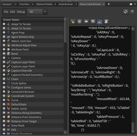Houdini Python Viewer State イベントハンドラーの基本とマウスイベントを扱う手順 インディゾーンHoudini情報日本語ブログ