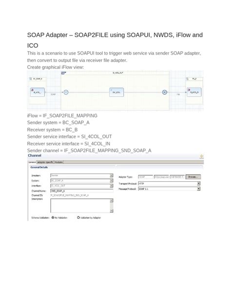Soap Adapter Soap2file Using Soapui Nwds Iflow And Ico Pdf Soap
