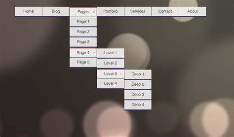 Css3 Navigation Menu By Qoobx Codecanyon