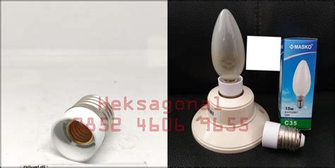 Jual Converter Lampu Fiting E Fiting E BPN HEKSAGONAL