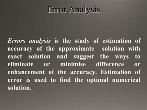 Introduction To Numerical Analysis Ppt
