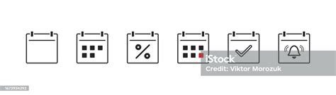 칼렌더 아이콘입니다 달력 플래너 아이콘 컬렉션입니다 알림 주최자 이벤트 표지판 일정 알림 아이콘입니다 사업 계획 일정 스톡 벡터