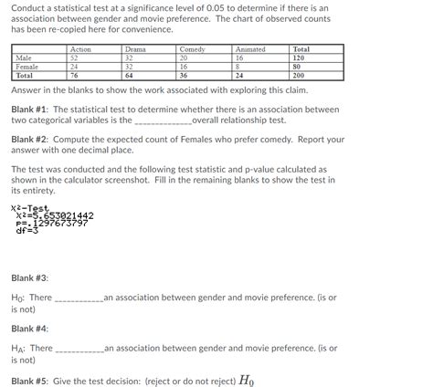 Solved Conduct A Statistical Test At A Significance Level Of Chegg Com