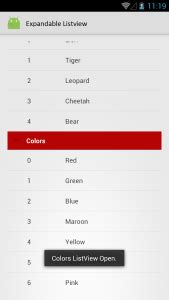 Android Expandable Listview Example Expandable Listview