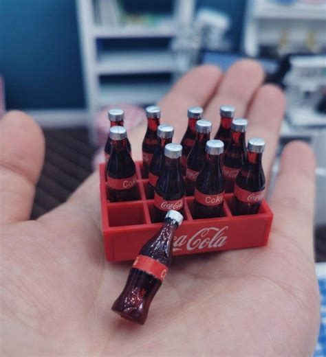 Barbie Doll House Accessories Miniature Coke Bottles 1 12 Dollhouse