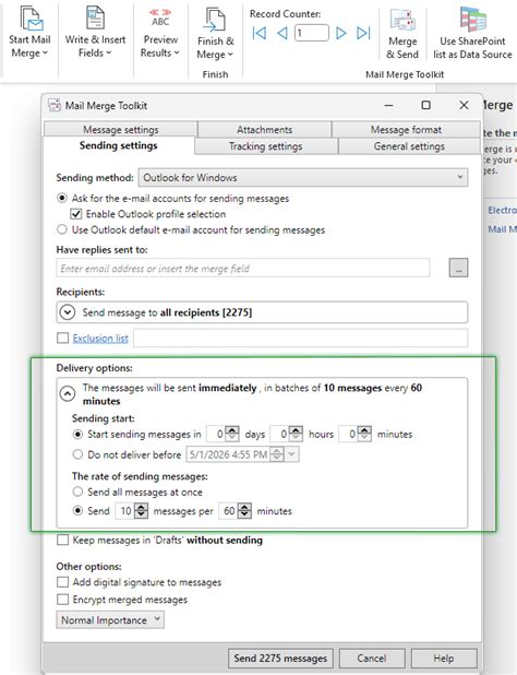 Schedule And Throttle Mail Merge In Word Mapilab Blog