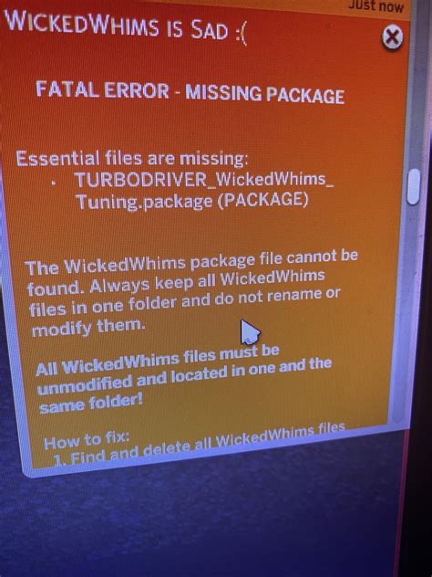 Whicked Whims Fatal Error R Thesims