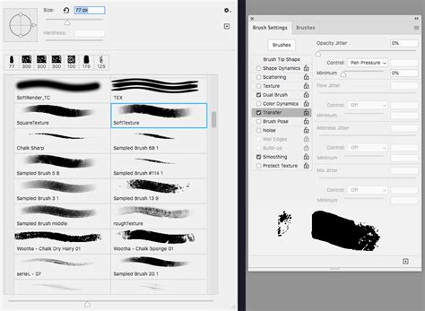 brush behaving weird sample preview is correct b adobe community