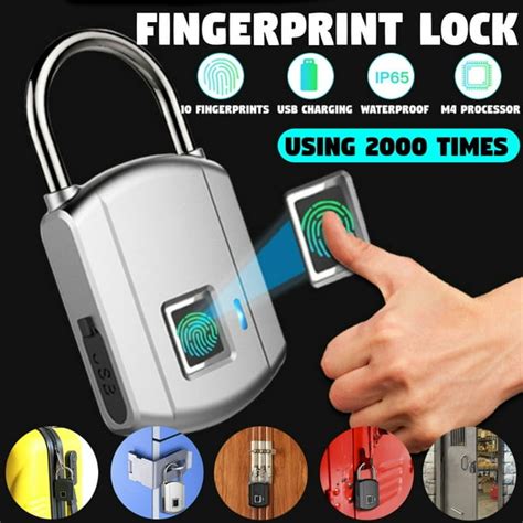Smart Fingerprint Padlock Biometric Recognizer Anti Theft Finger Print Portable Walmartca Smart Fingerprint Padlock Biometric Recognizer Anti Theft Finger Print Portable Walmartca