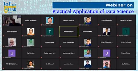 Ulab Iot Lab Webinar On “practical Application Of Data Science