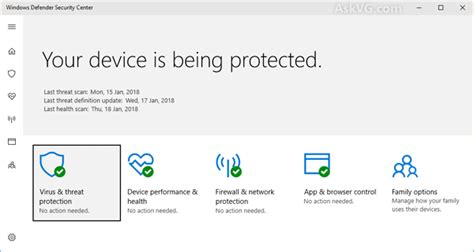[tip] Disable Or Remove “windows Defender Security Center” App In Windows 10 Askvg