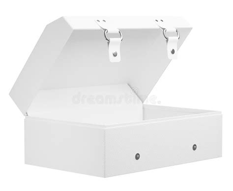 Rectangular Box Covered With White Fabric Pattern Looks Beautiful And Clean Stock Image