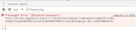 Javascript How To Fix Uncaught Error Injector Modulerr Error