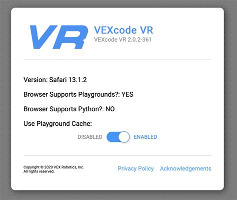 Accessing VEXcode VR On Supported Browsers VEX Library