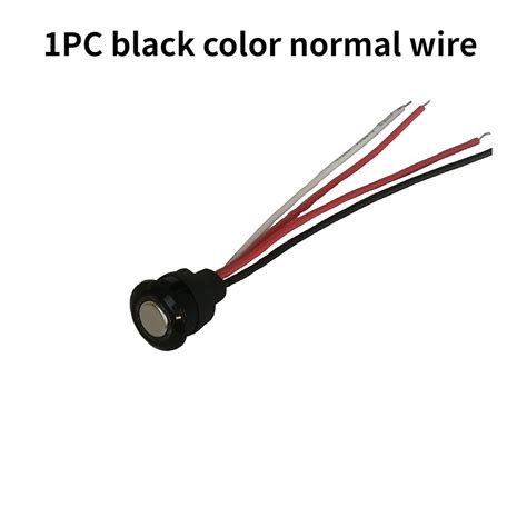 LED Dimmer 5V 12V 24V Black Recessed Touch Sensor Switch Button Control Stepless Dimmable Switch