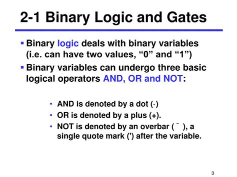 ppt chapter 2 combinational logic circuits binary logic and gates boolean algebra powerpoint